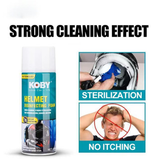 Original Koby Helmet 450ml Disinfecting Foam Spray and 20ml Anti Rain ...