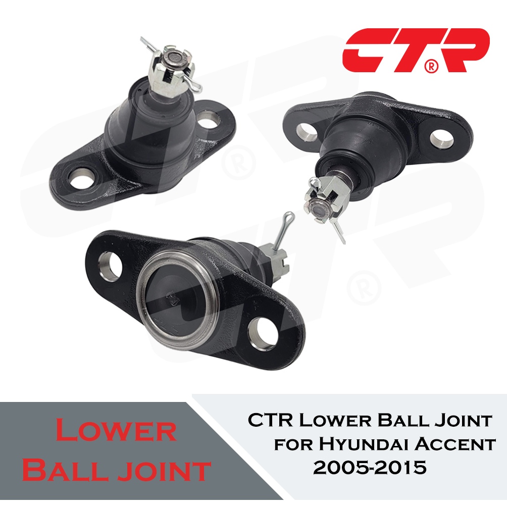 CTR (2pcs) Lower Ball Joint for Kia Rio 2005-2012 / Hyundai Accent 2005 ...