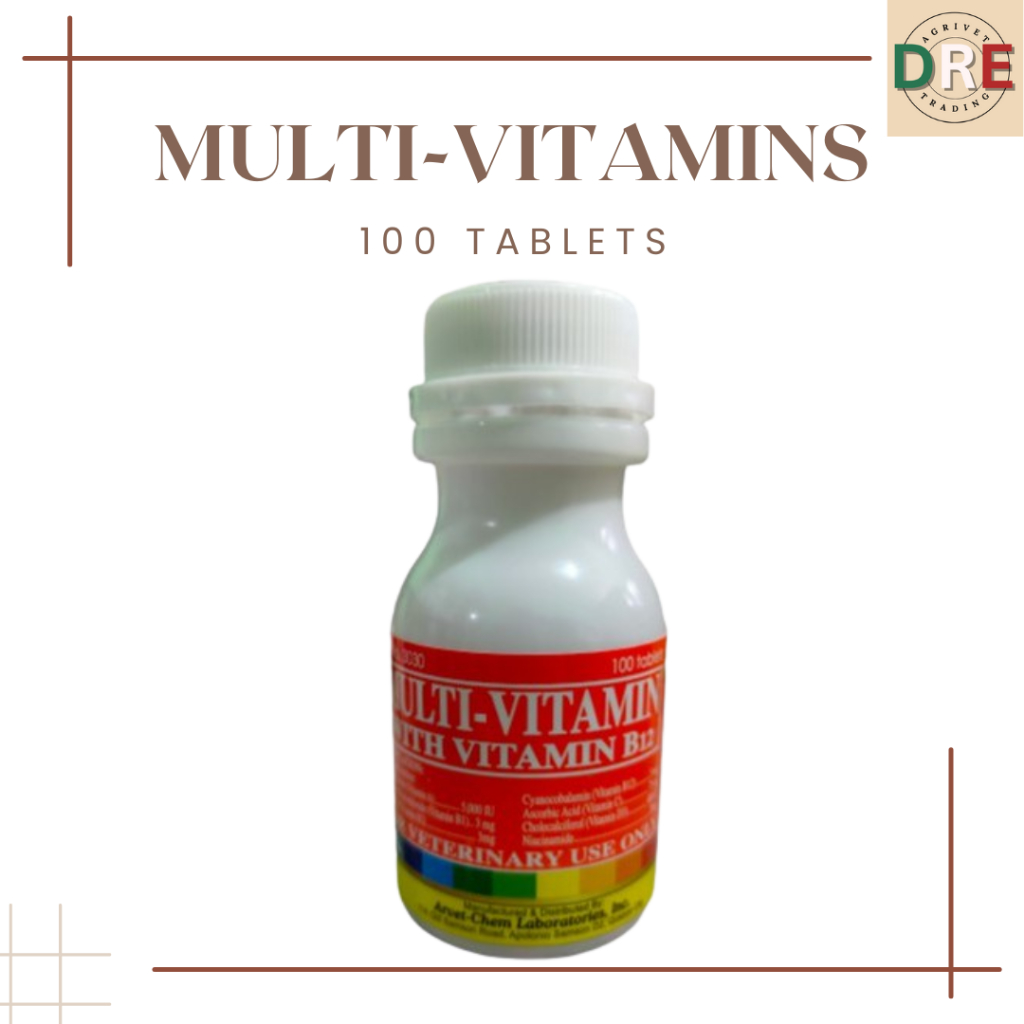 ARVET MULTI-VITAMINS with Vitamin B12 (100 Tablets/Bottle) | Shopee ... ARVET MULTI-VITAMINS with Vitamin B12 (100 Tablets/Bottle) | Shopee ...