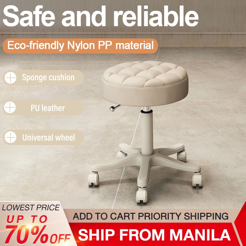 Rotating circular stool adjustable dining table stool beauty salon ...