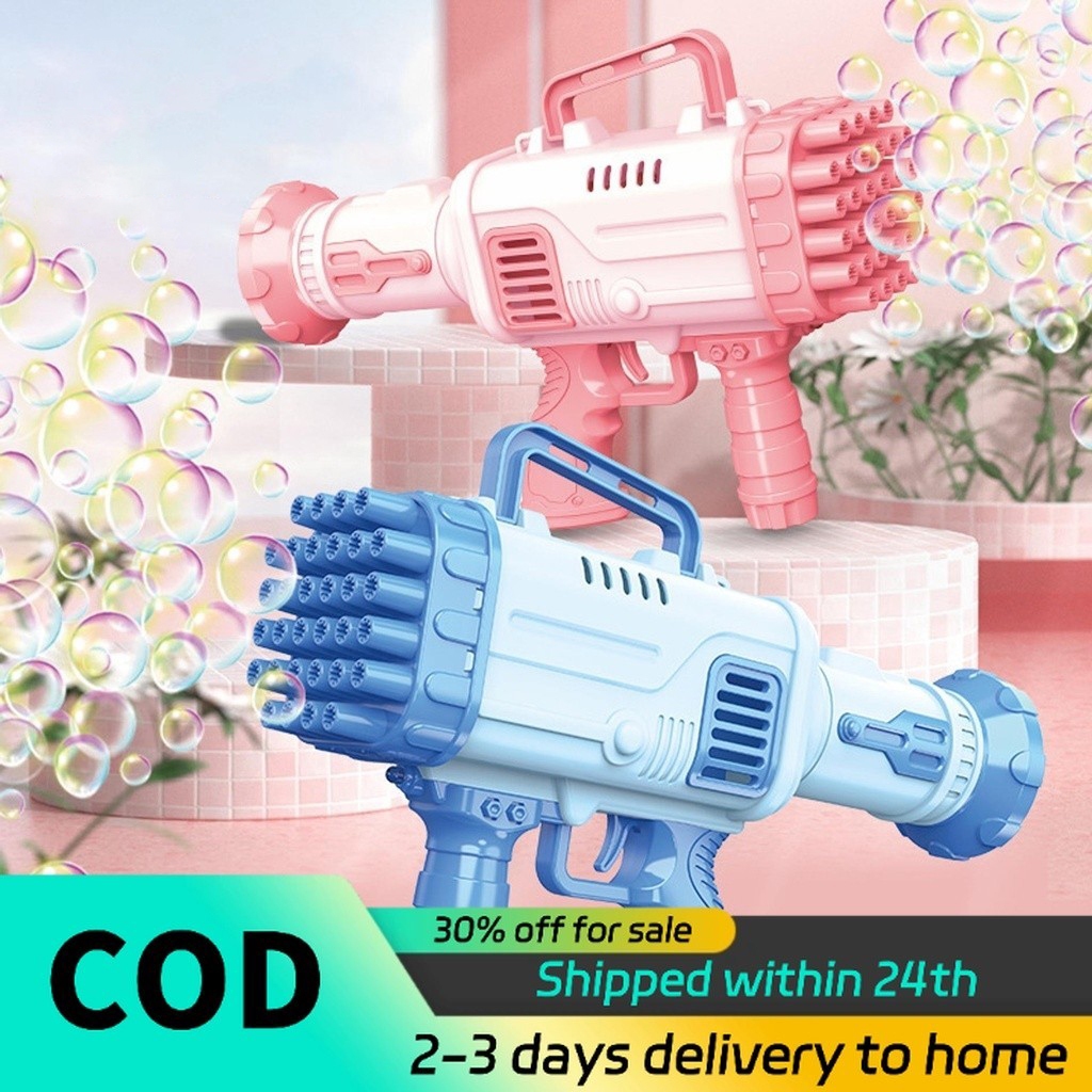 Bubble Machine 32 Hole Bubble Toys for Kids Fully Automatic Bubble Gun Outdoor Portable Play Toy ...