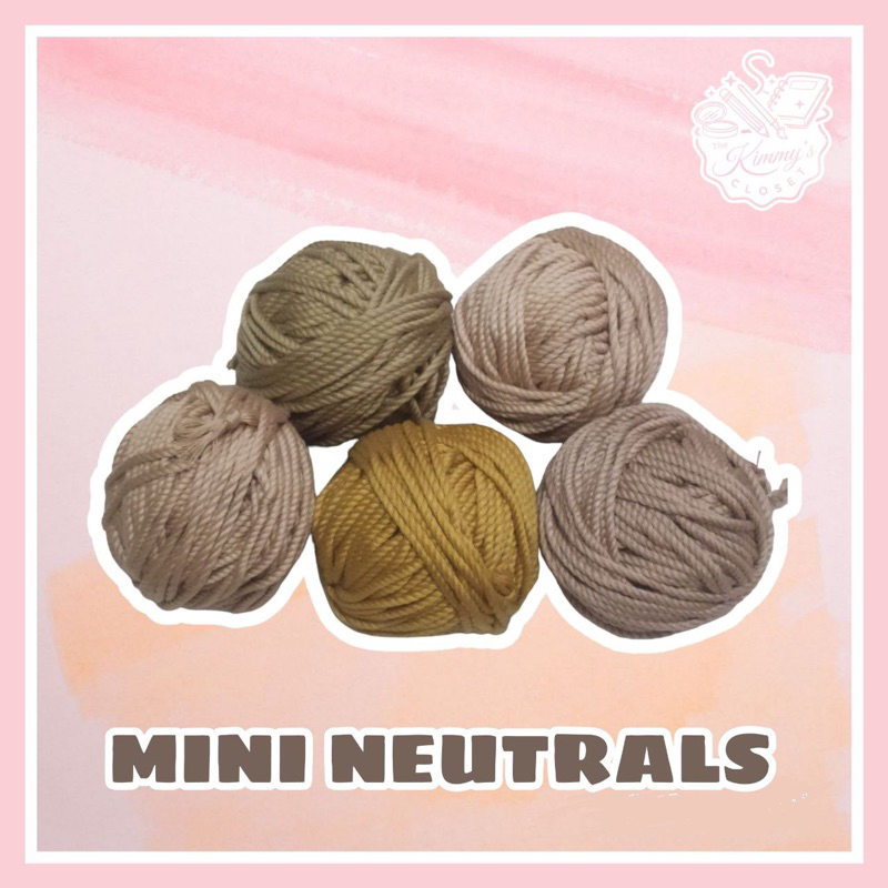 3mm Neutral/Earth Color Macrame Cotton Cords (Mini Bundles) | Shopee Philippines