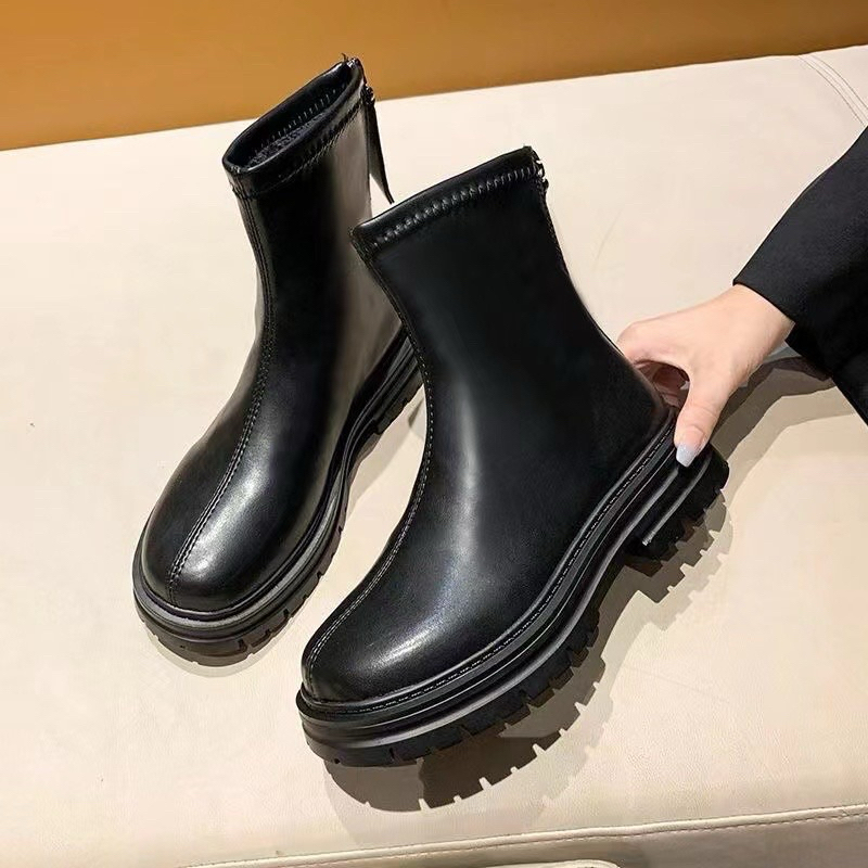 Chelsea Short leather Boots | Shopee Philippines