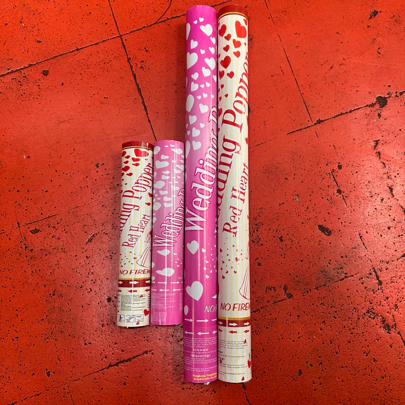 Wedding poppers / confetti poppers / confetti heart poppers | Shopee ...