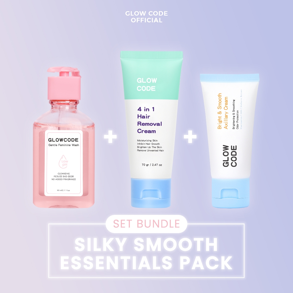 Glowcode 3in1 Silky Smooth Essentials Pack - Hair Removal Axillary ...