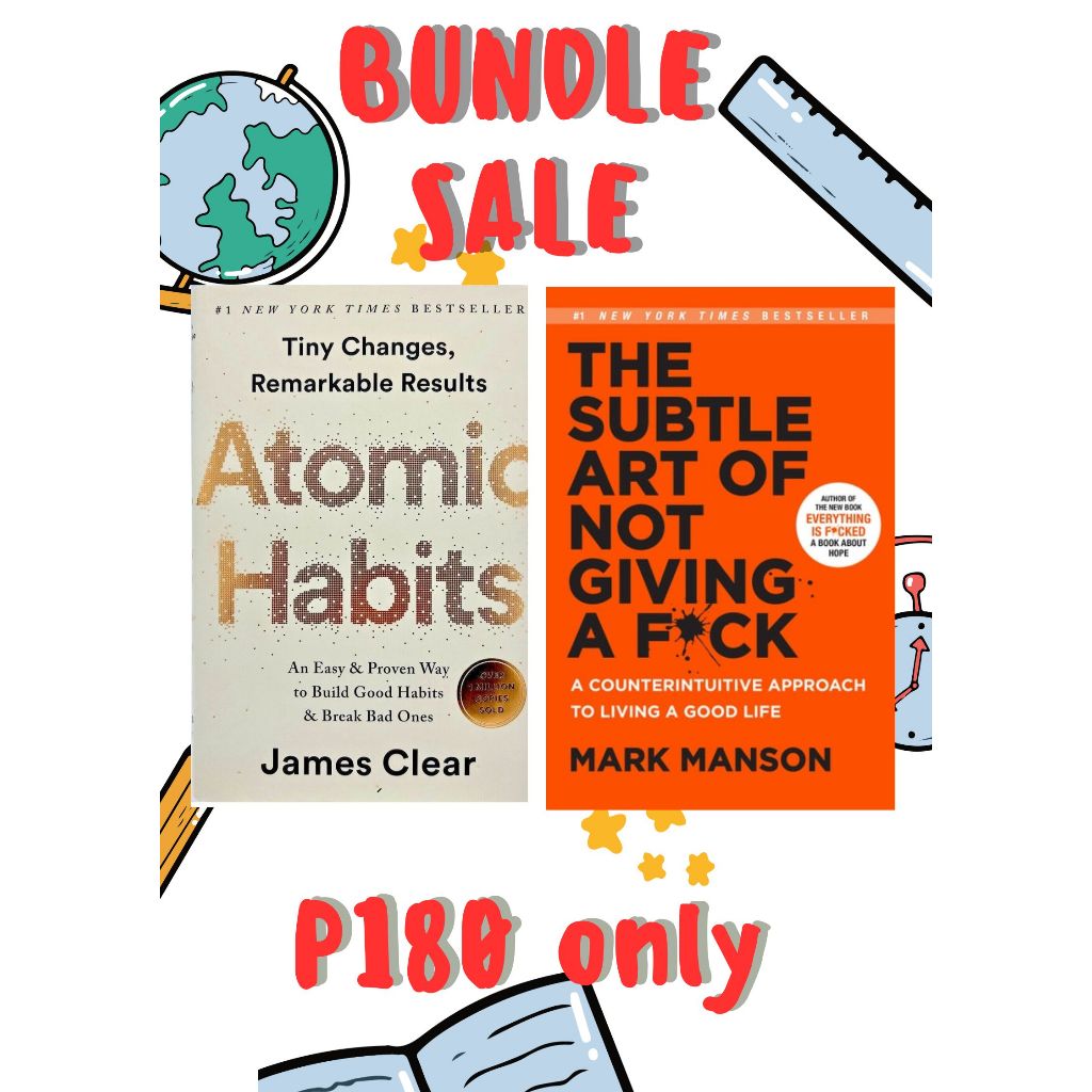 Bundle - Atomic Habits, The Subtle Art of Not Giving a Fuck | Shopee ...