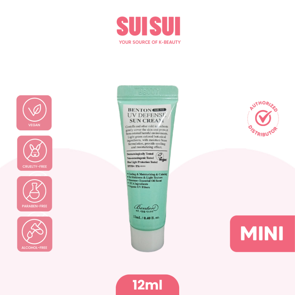 Benton Air Fit UV Defense Sun Cream SPF50+ PA++++ 12ml (MINI) [Sunscreen | Sunblock] | Shopee ...