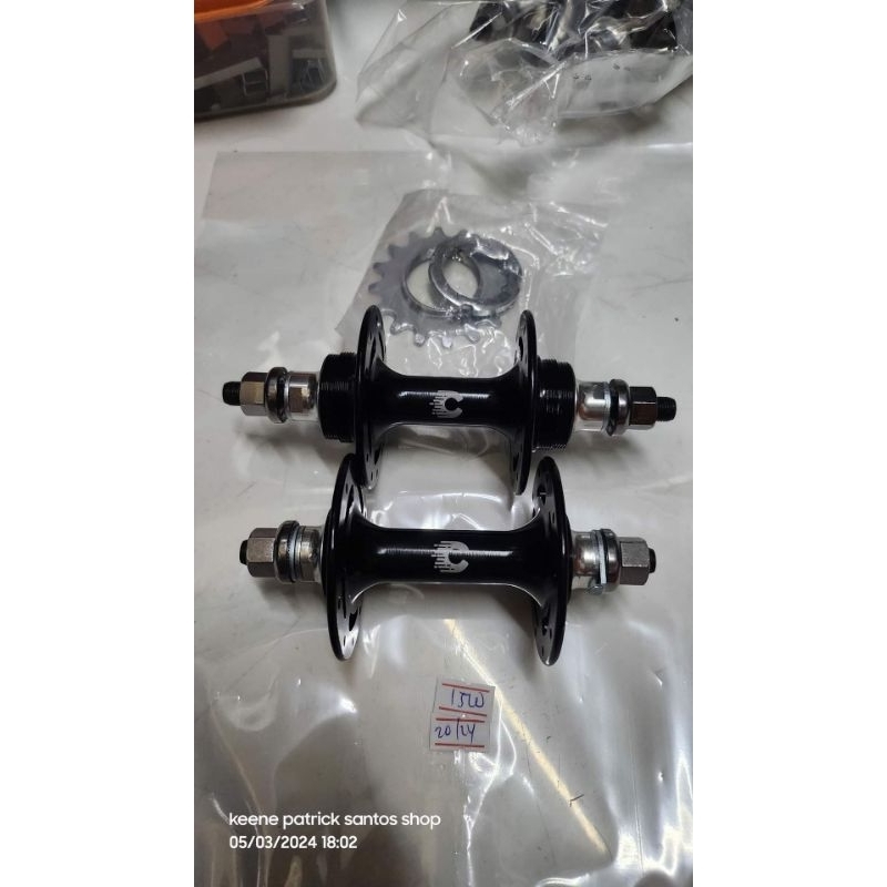 chaser celt fixie hub 20/24h sealed highflange with cog and lockring ...