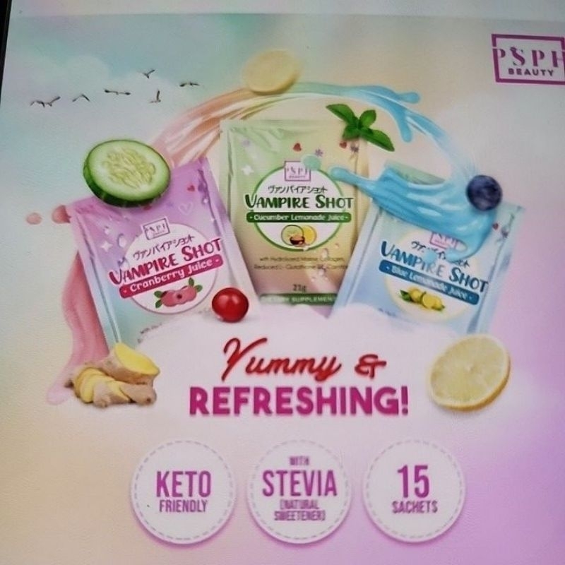 VAMPIRE SHOT (CRANBERRY/ BLUE LEMONADE/CUCUMBER) | Shopee Philippines