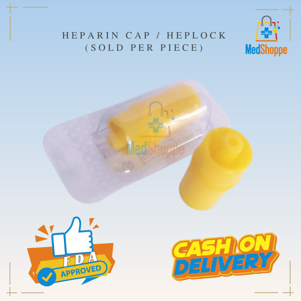 heparin cap / heplock YELLOW (sold per piece) | Shopee Philippines