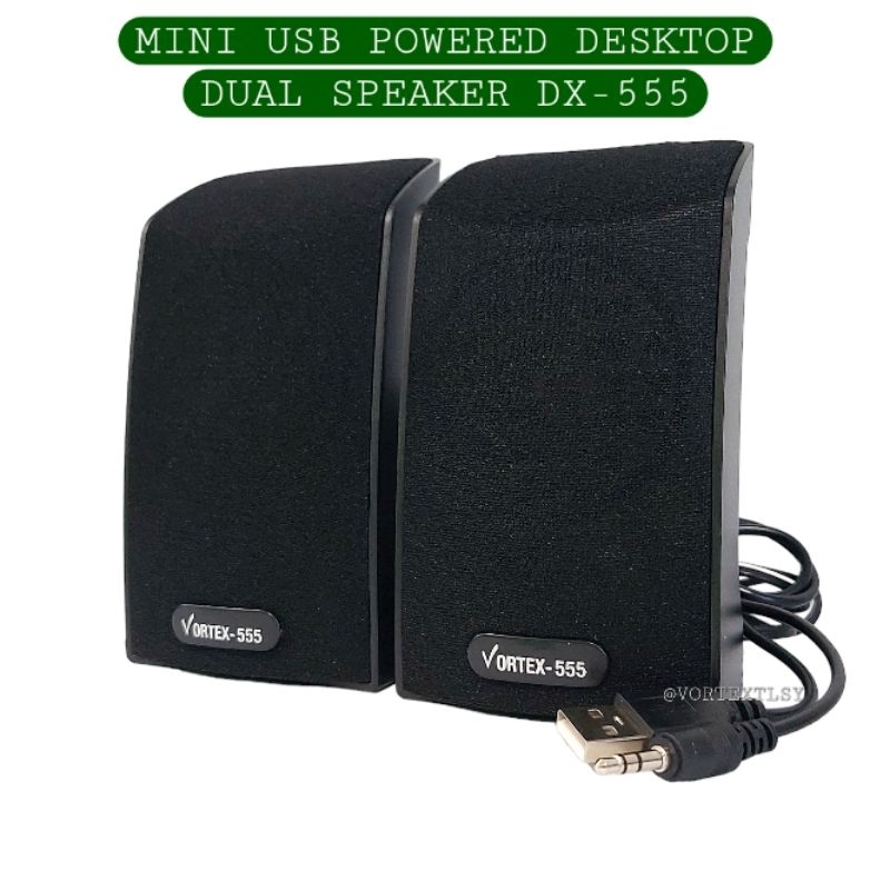 MINI USB DESKTOP SPEAKER DX-555 / USB POWERED DUAL SPEAKER (RANDOM COLOR) | Shopee Philippines