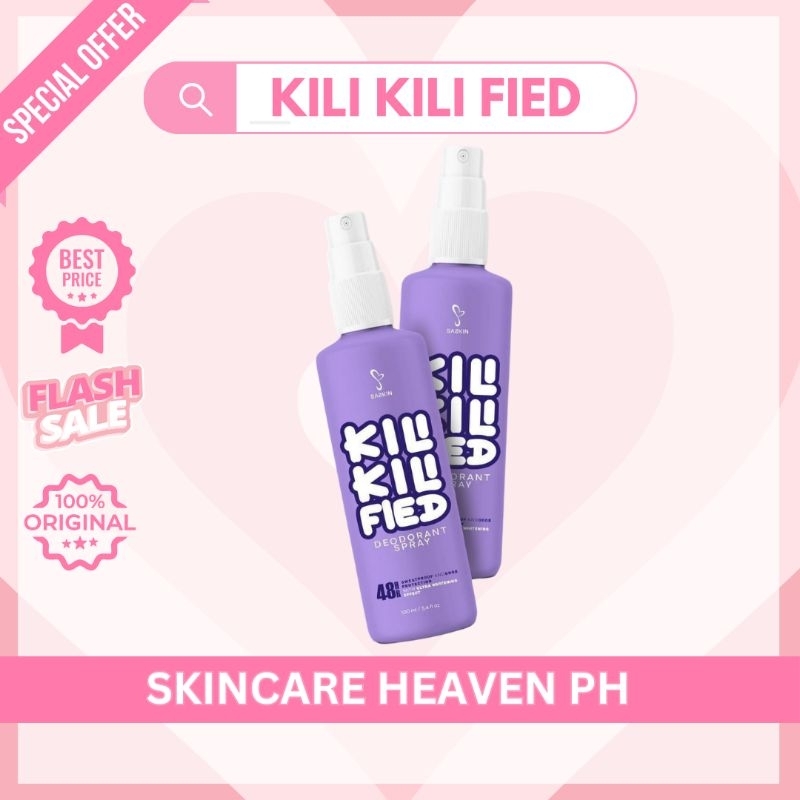 SASKIN Kilikilified Deo Spray Kili Kili Fied Kiffy Fied Underarm UA ...