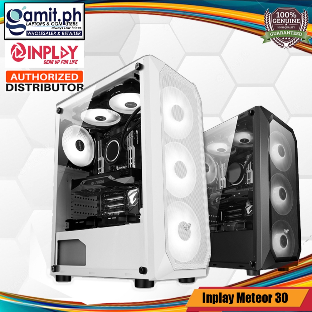 INPLAY Meteor 30 PC Case Gaming Computer Mid-Tower ATX Desktop With Fan ...