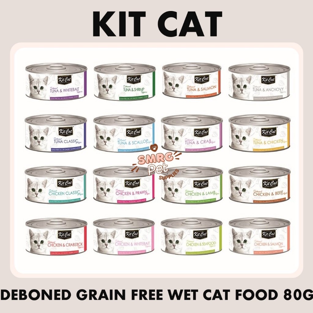 Kit Cat Deboned Grain Free Wet Cat Food Ocean Pure Country Fresh 80g ...