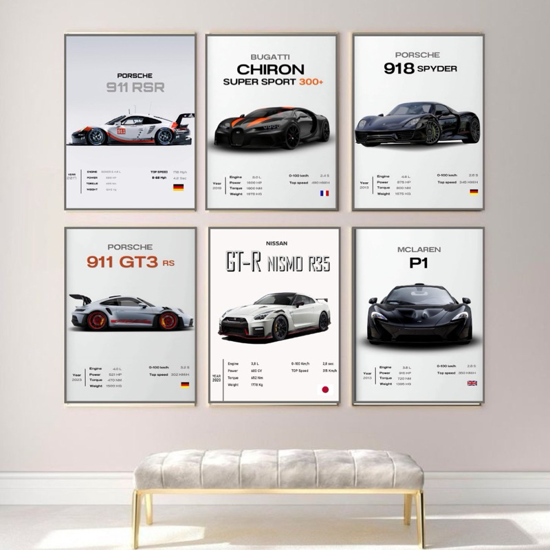 car room poster print wall art decoration | Shopee Philippines