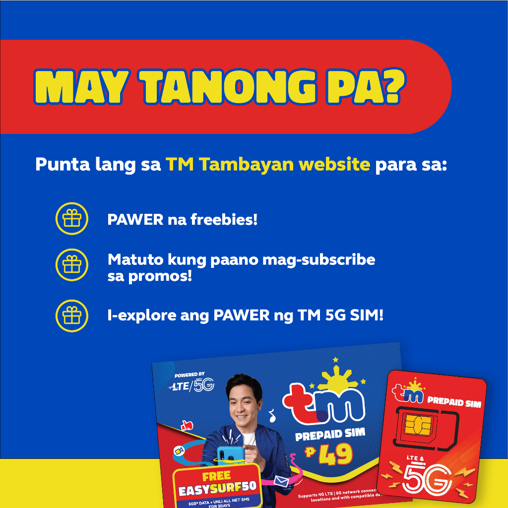 TM Prepaid 5G SIM Card | Shopee Philippines