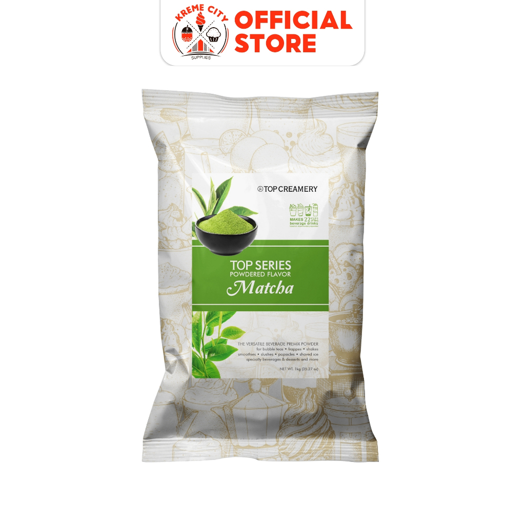 TOP Creamery Top Series Matcha Powdered Flavor Beverage Premix 1kg ...