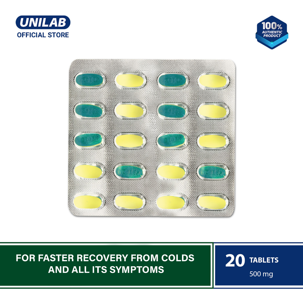 Unilab Neozep Z+ 20 Tablets- Faster recovery from Runny Nose, Fever ...