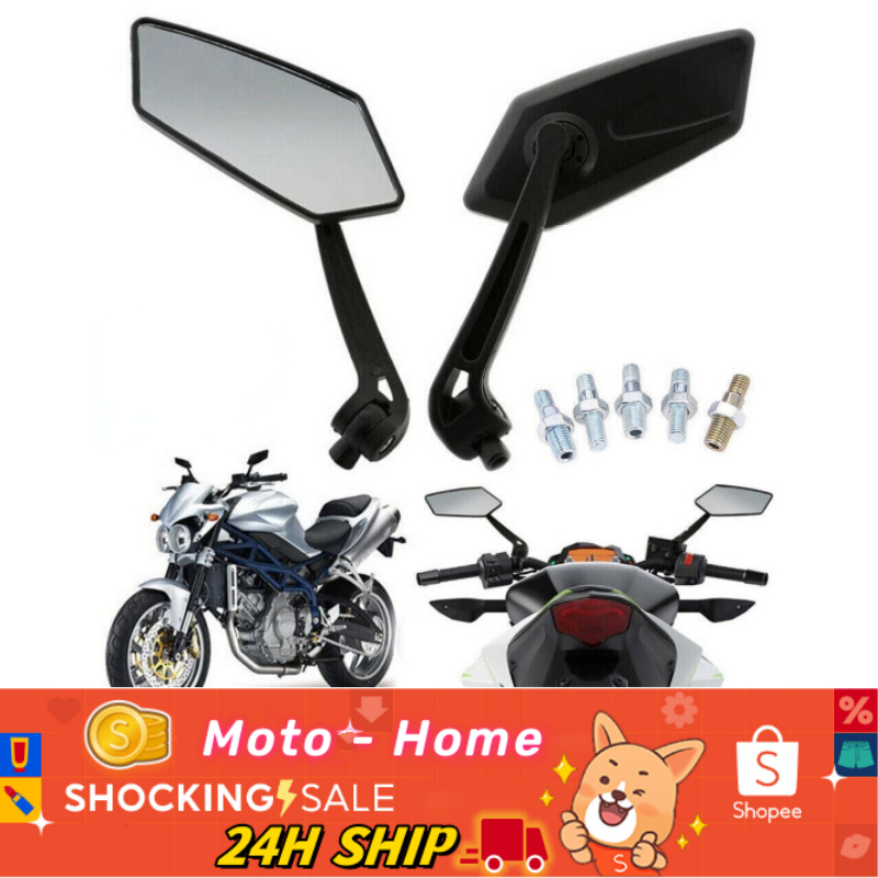 【24H SHIP】Motorcycle Rearview Mirrors Side Mirror Street King ...