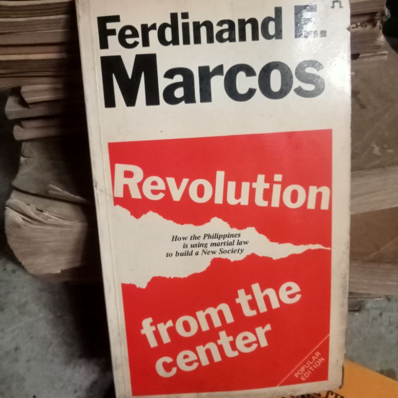revolution from the center by Ferdinand marcos | Shopee Philippines