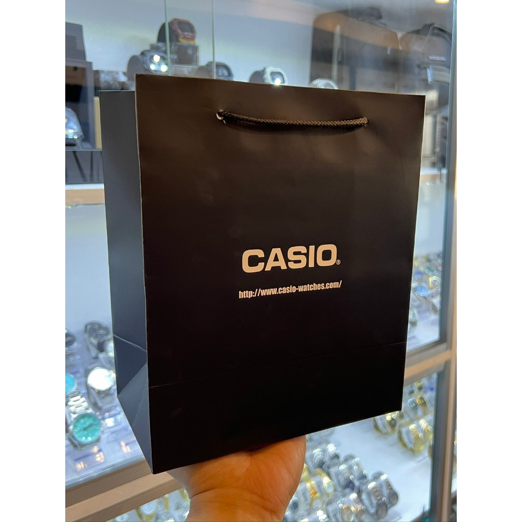 CASIO Black Big Paper Bag / CASIO Blue Box / CASIO PAPER BAG | Shopee ...