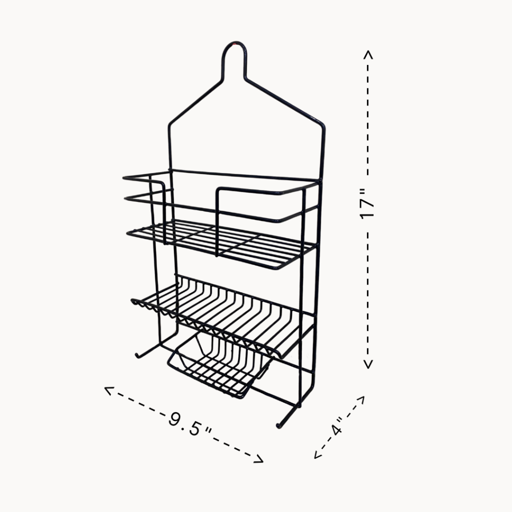 Bathroom Rack Small Shower Caddy Organizer Rack Minimalist | Shopee ...
