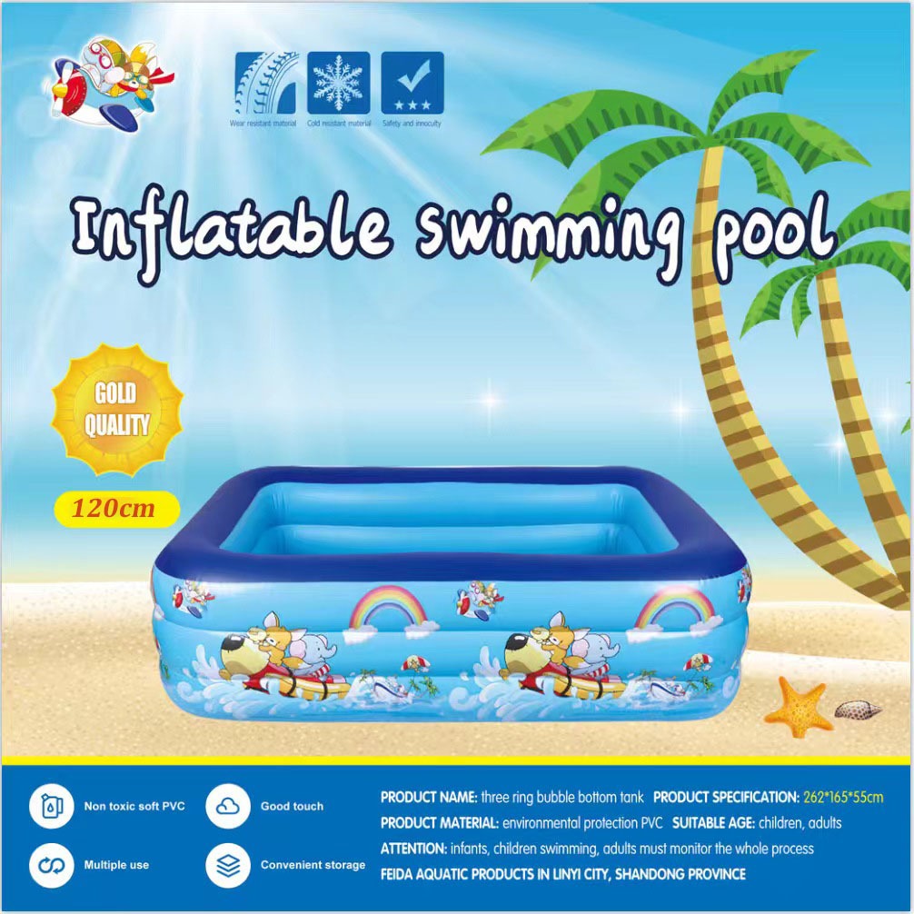 Kid's thickened inflatable cartoon swimming pool boys and girls ...