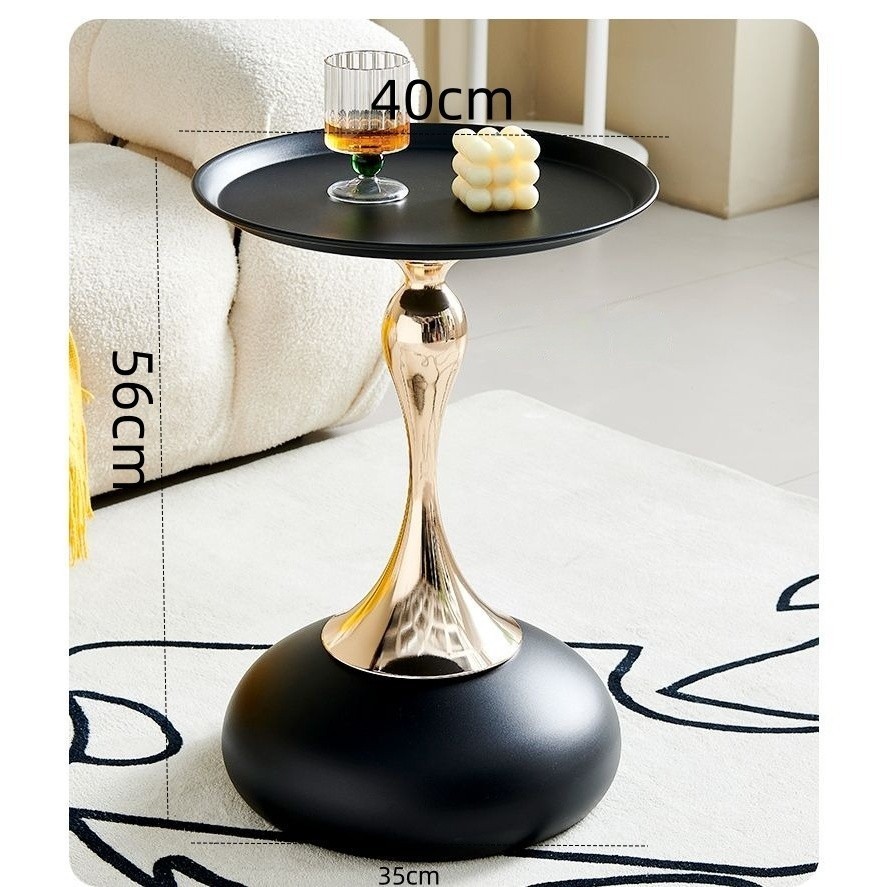 Simple Side Table Small Bedside Iron Coffee Table Corner Table ...