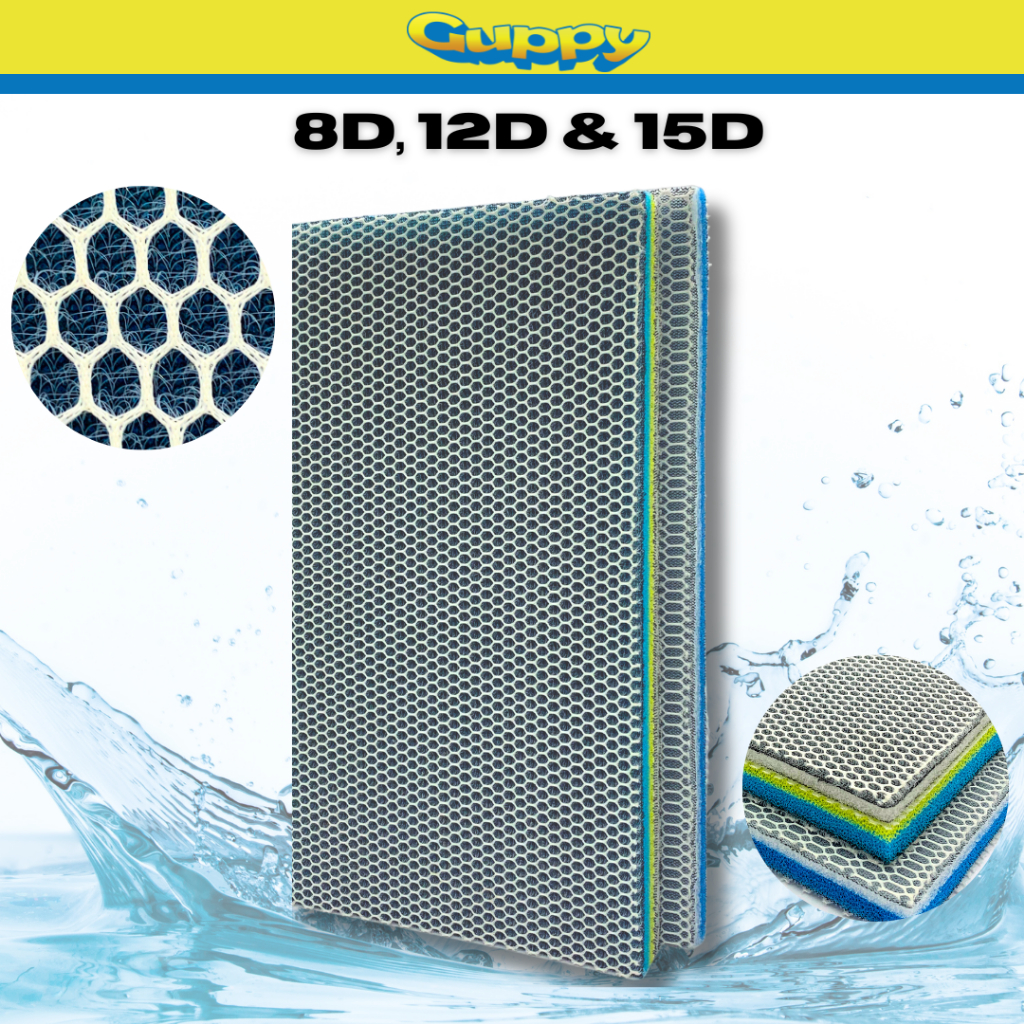 8D 12D 15D Reusable Aquarium Filter Sponge Biochemical Mat Foam for ...