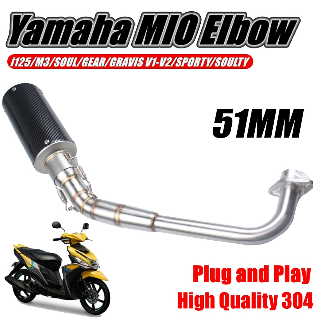Motorcycles Elbow 51MM Yamaha MIO i125/M3/SOUL/GEAR/GRAVIS V1-V2/SPORTY ...