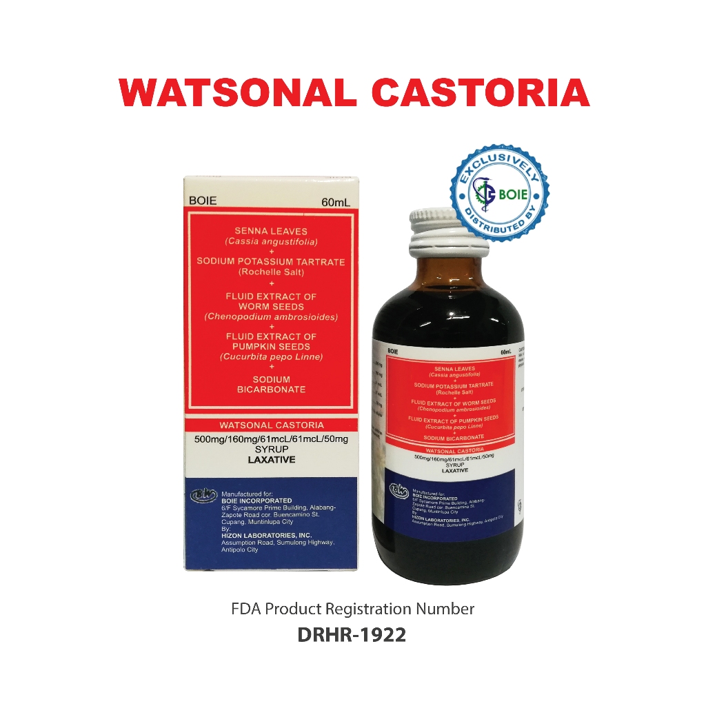 Watsonal Castoria - 60 mL - Natural Mild Laxative for Constipation ...