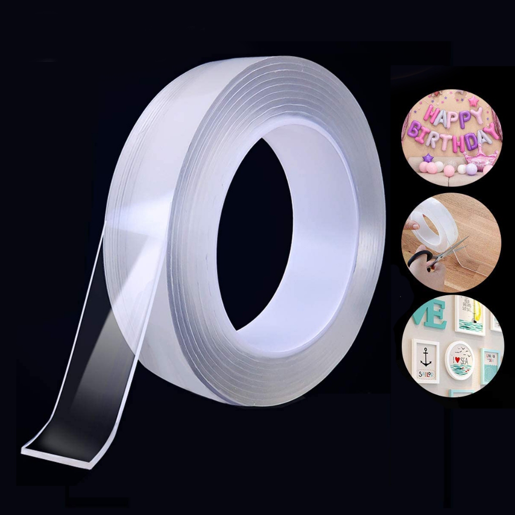 Double-Sided Adhesive Nano Tape Traceless Washable Removable Tapes ...