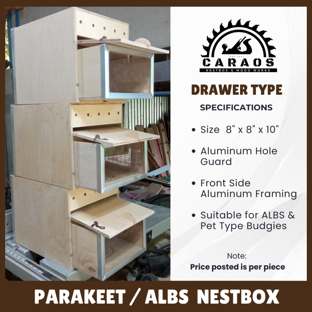 Parakeet / Albs Nest Box by Caraos Nestbox & Wood Works | Shopee ...