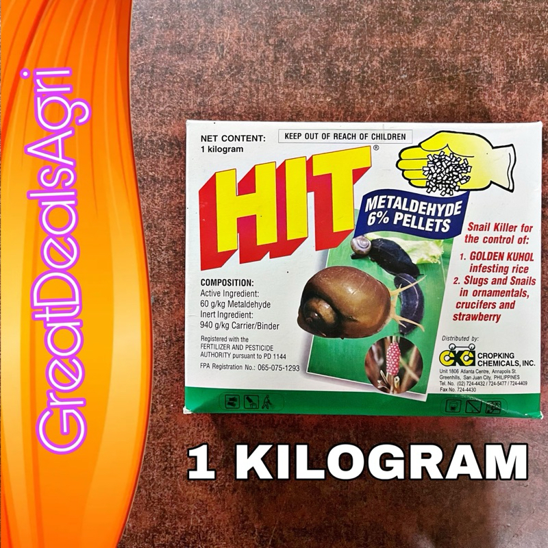 HIT METALDEHYDE 6% PELLETS (1 KG) BY CROPKING CHEMICALS, INC. | Shopee ...