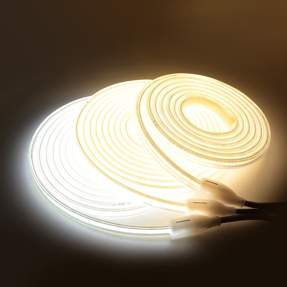 COB LED Strip Light AC 220V Safety 288 Leds Outdoor Waterproof Flexible ...