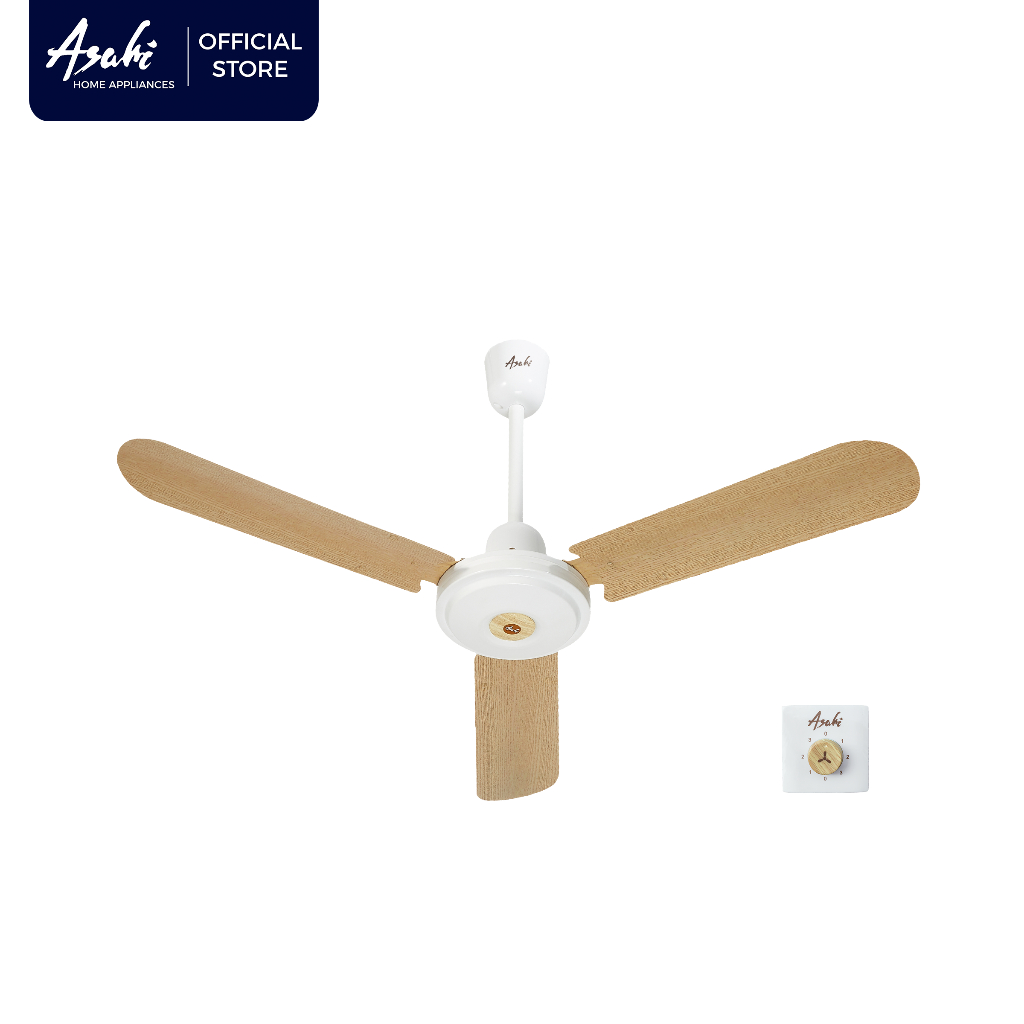 Asahi C 42W Wooden Ceiling Fan 42 inches | Shopee Philippines