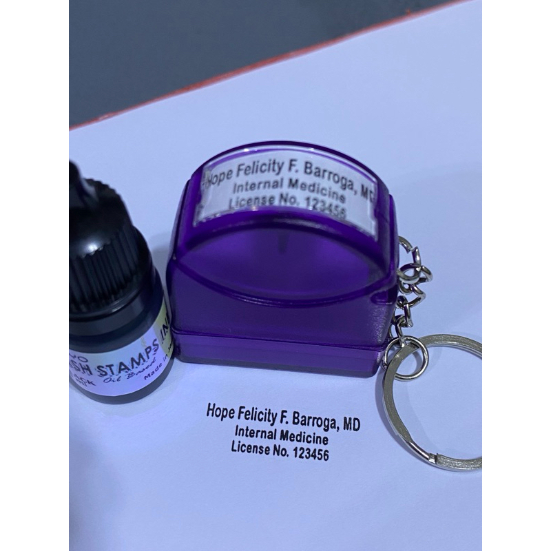 DIGI STAMP W/ FREE INK FREE INK PERSONALIZED SELF INKING | Shopee ...