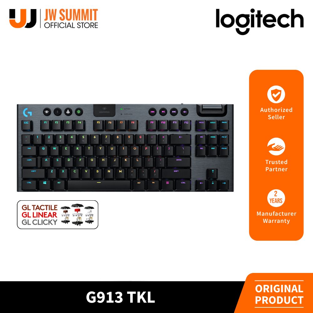 Logitech G913 TKL GL Clicky/Tactile/Linear Switch LIGHTSPEED RGB ...