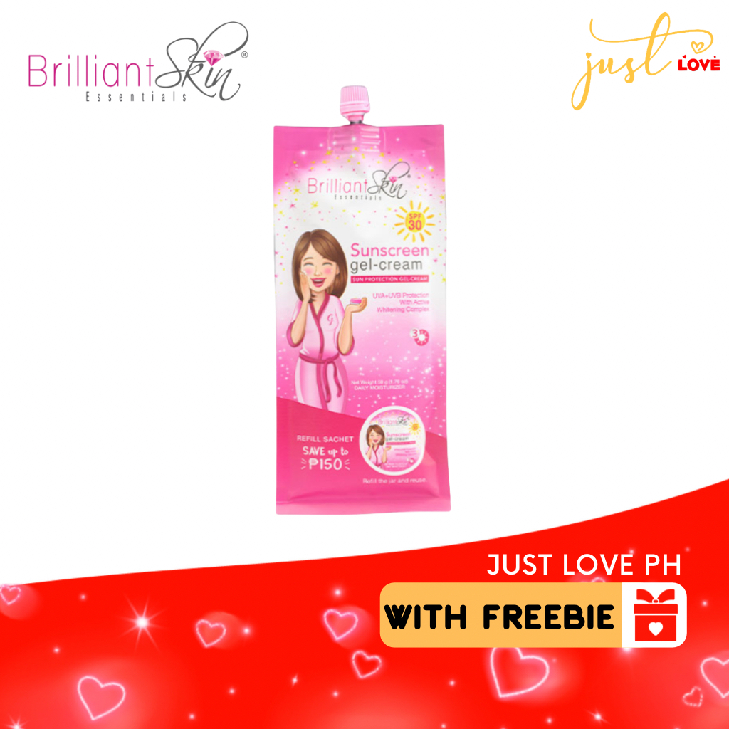Brilliant Skin Sunscreen Gel Cream Classic 50g | Sunscreen Gel Cream Pink 50g | Tinted Sunscreen ...
