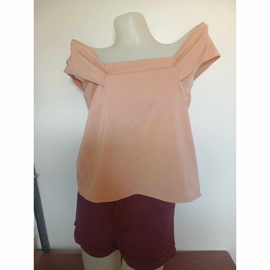 Diandra Denise Womens Off Shoulder Top Blouse Trendy Fashion Pink Peach ...