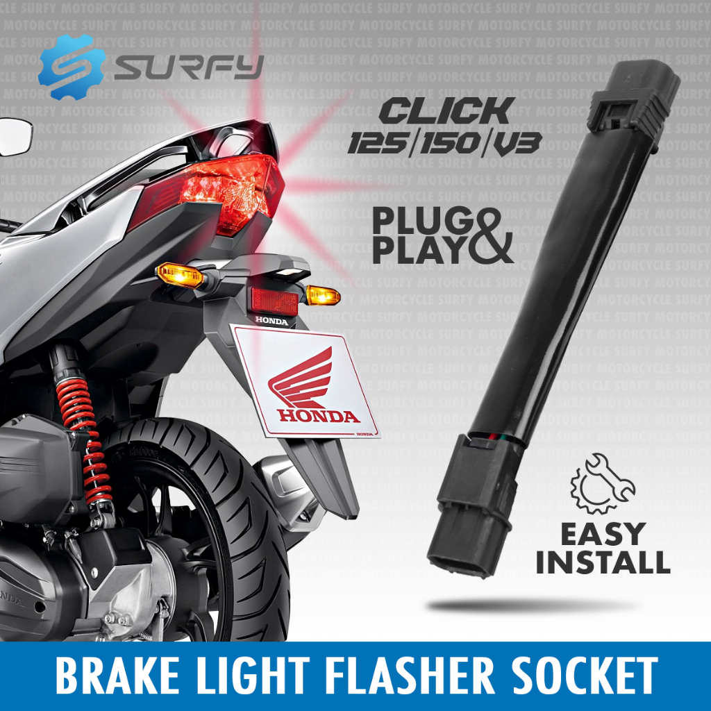 Honda Click Tail Light Brake Light Flasher Socket Hallogen Light Only ...