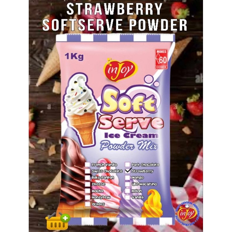 INJOY SoftServe Ice cream Powder Mix 1Kg | Shopee Philippines