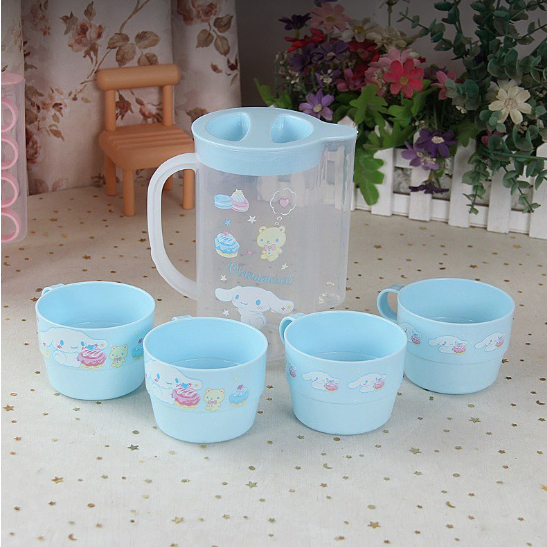 Hello kitty kuromi melody cinnamoroll cold kettle cup pitcher set ...