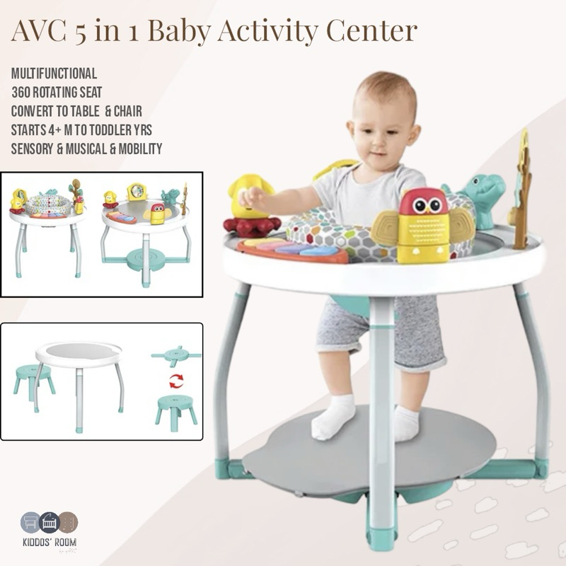 AVC 5 in 1 Convertible Jumpee Musical Activity Center with Table and ...