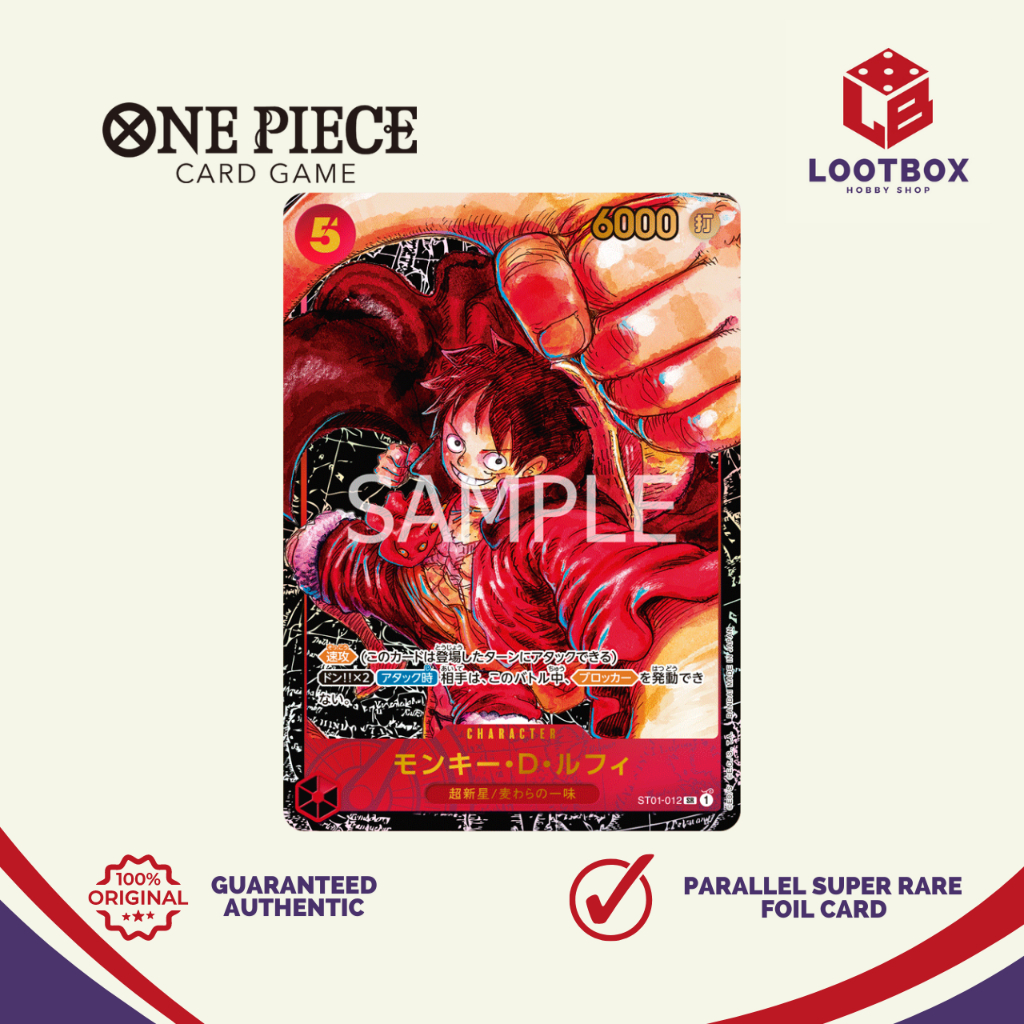 One Piece Card Game: ST01-012 Luffy (Parallel Super Rare) - OP05 ...