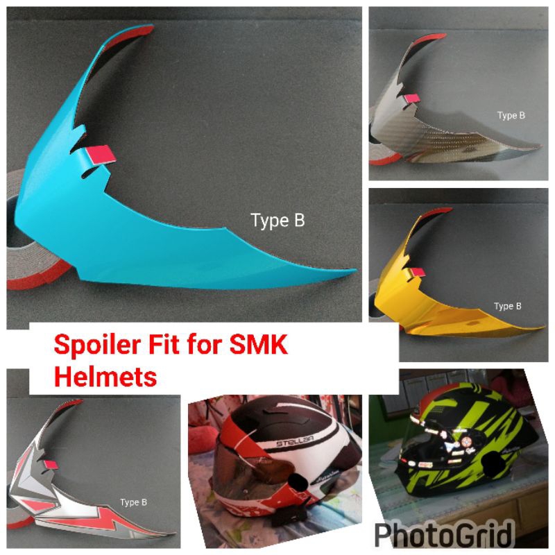 Spoiler Fit for SMK Helmet ( Universal) | Shopee Philippines