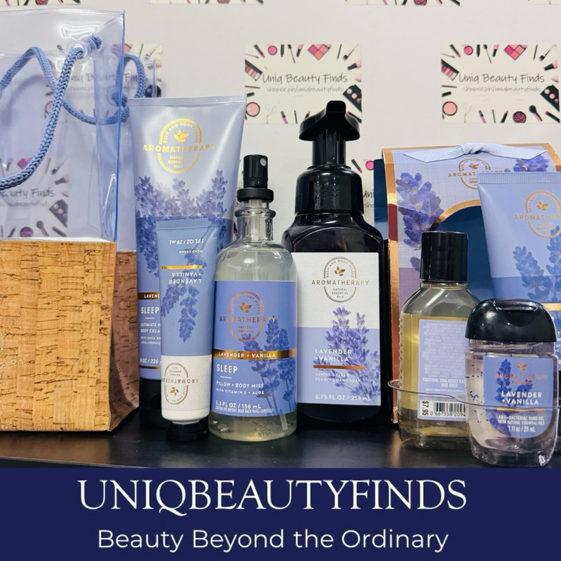 Bath and Body Works Aromatherapy LAVENDER VANILLA Gift Box Mist Body ...