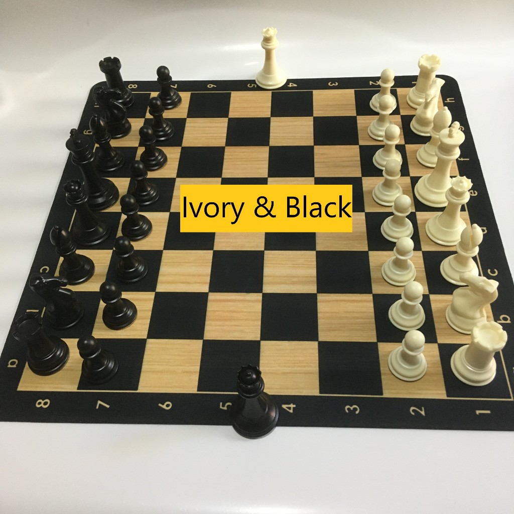 Chessmate ® • Staunton Heavy Chess Set (Pieces + mouse pad Chess Board ...