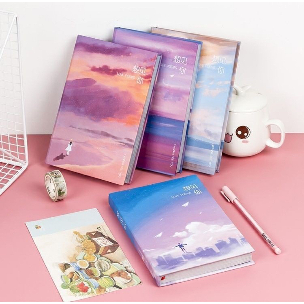 Notebook Multicolored Diary Student Handbook Notepad Minimalist Ins ...