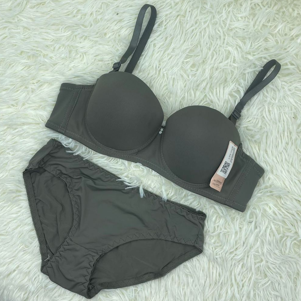 Isabelle Q Bra&Panty Terno SZX-9042-Set Strapless Plain With Wire Push ...